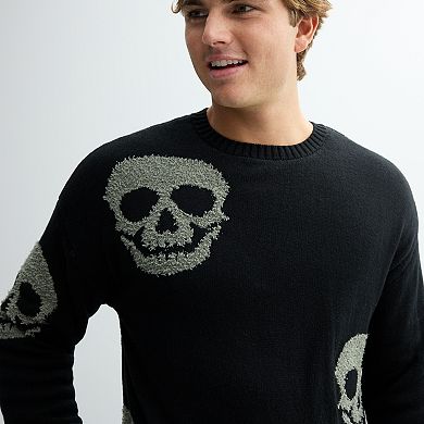 Men's Retrofit Knit Skull Sweater