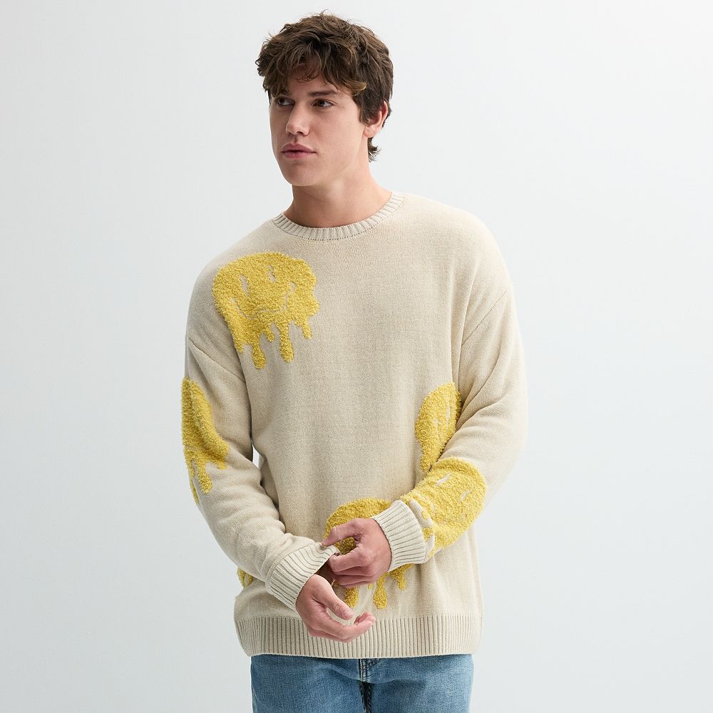 Men's Retrofit Knit Smiley Sweater