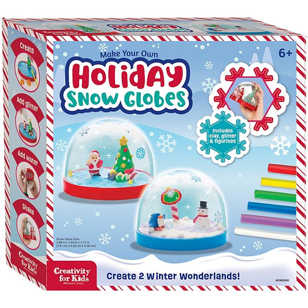 Creativity for Kids Make Your Own Holiday Snow Globes