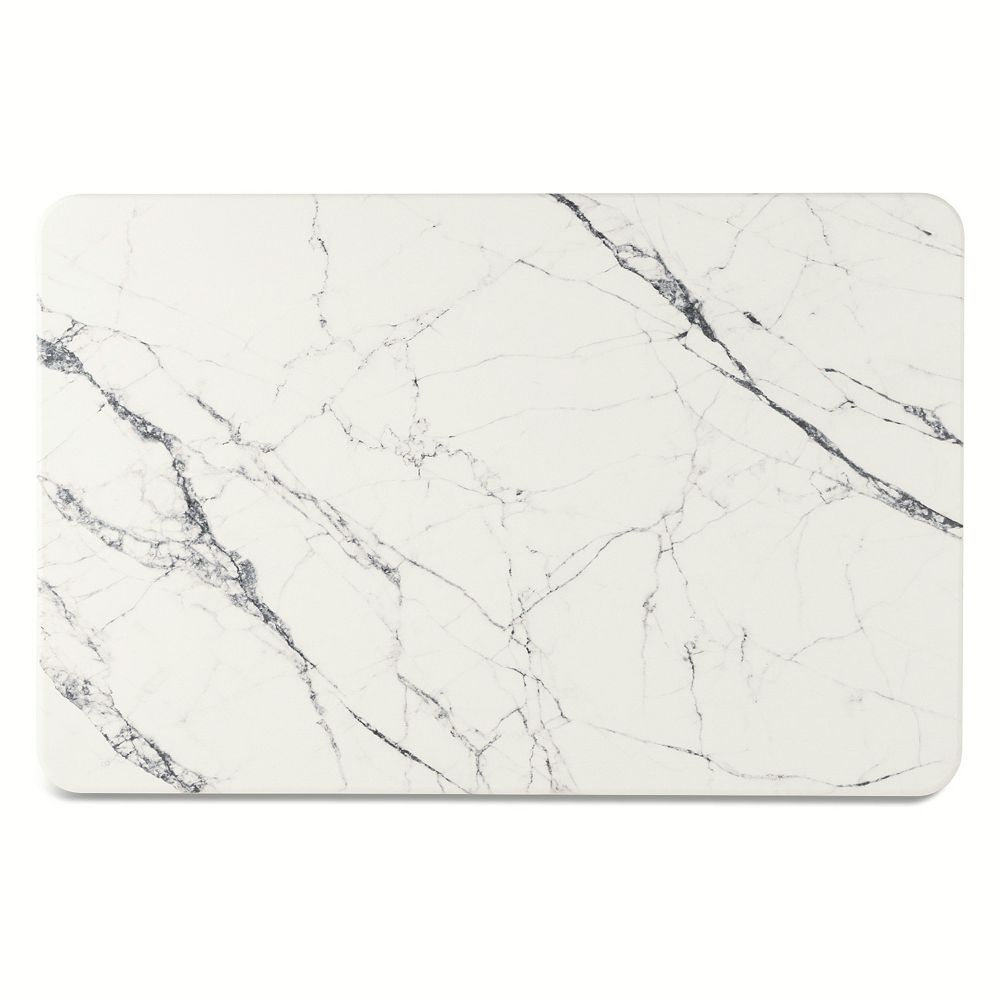 MAISON DE BASE White Diatomite Marbled Bath Mat