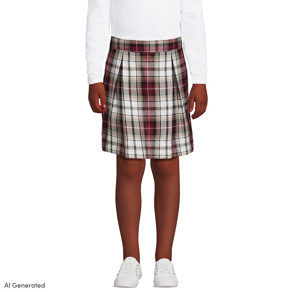 Girls 2-20 Lands' End School Uniform Top Of Knee Plaid Skort