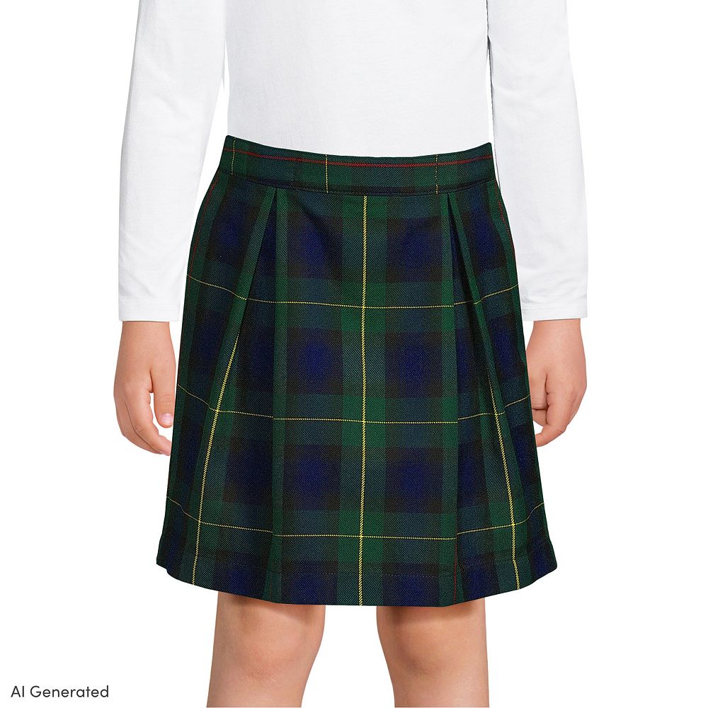 Girls 2-20 Lands' End School Uniform Top Of Knee Plaid Skort