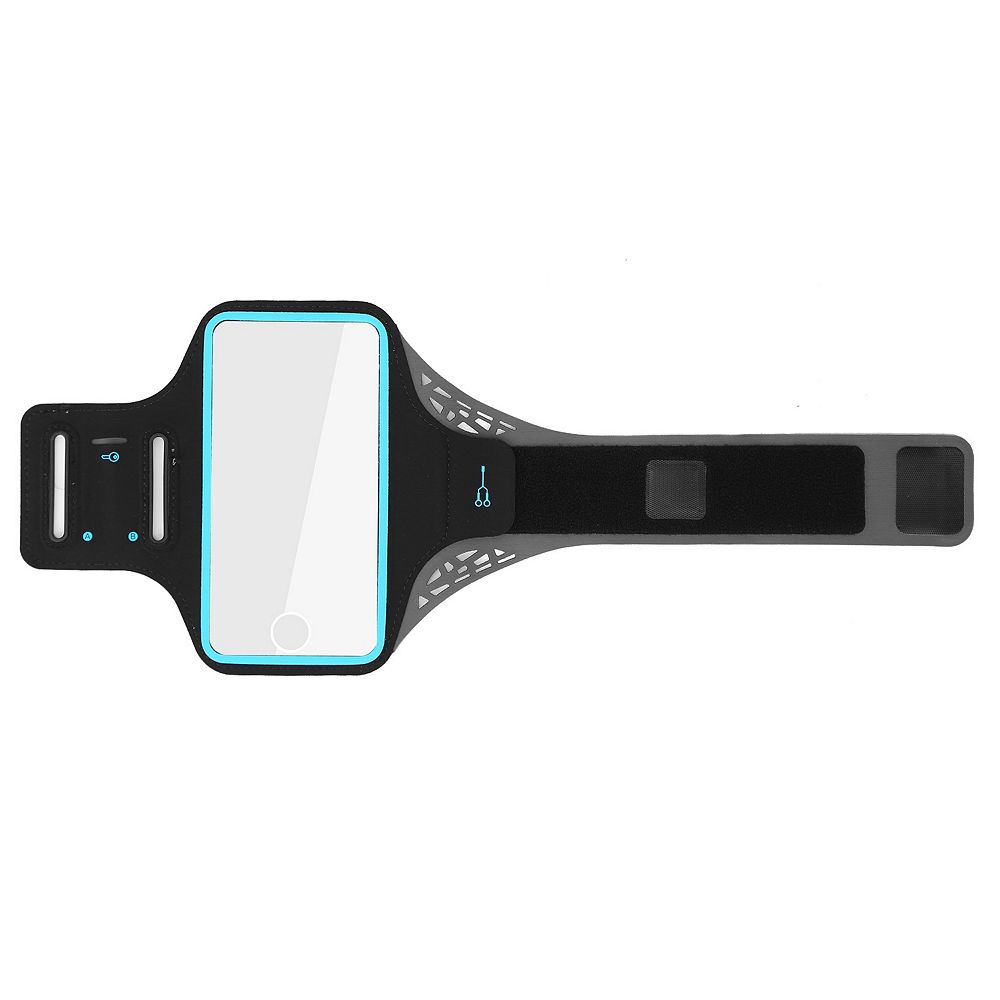 Black, Sweat-resistant Adjustable Phone Armband Case With 6.4in Max ...