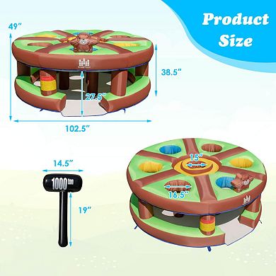 Inflatable Human Whack A Mole For Kids With 480w Blower For Yard