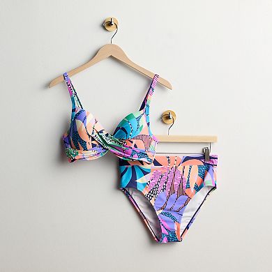 Women's Freshwater Banded High Leg Swim Bottoms