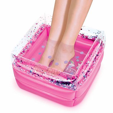 Make It Real 9-Piece Pamper Yourself Spa Inflatable Sparkly Foot Bath ...