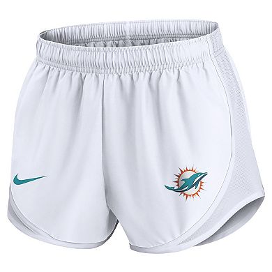 Women's Nike White Miami Dolphins Tempo Shorts