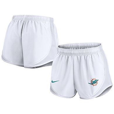 Women's Nike White Miami Dolphins Tempo Shorts