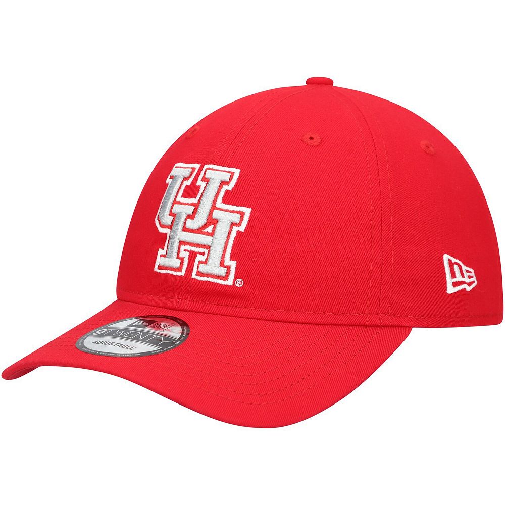 Men's New Era Red Houston Cougars Team 9TWENTY Adjustable Hat