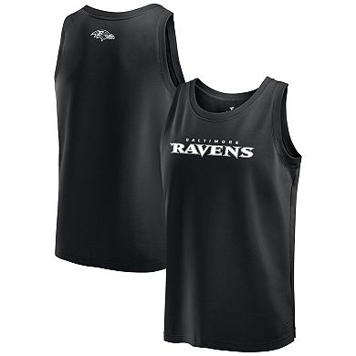 Men's Fanatics Black Baltimore Ravens Elements Tank Top