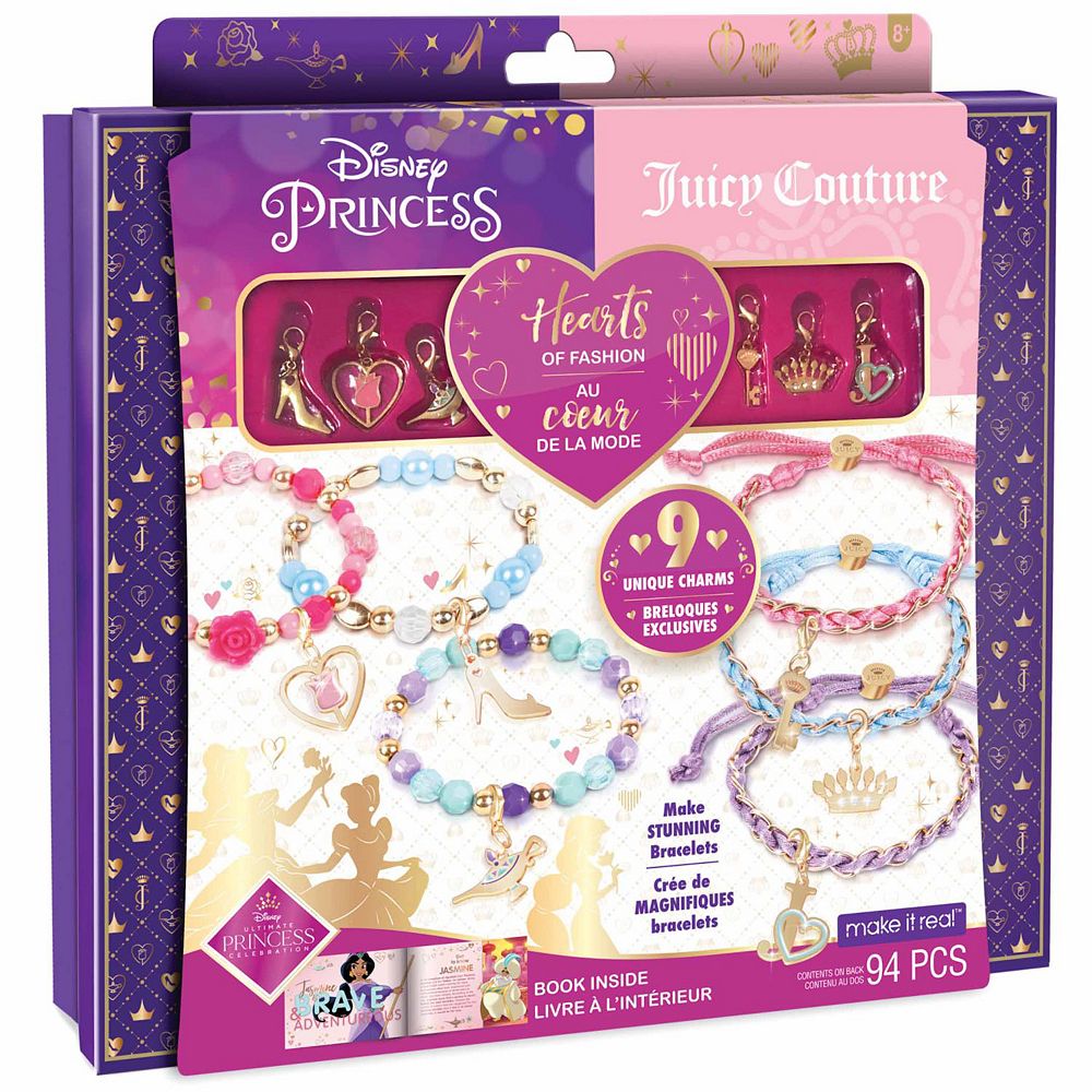 Disney Princess Make It Real Juicy Couture Hearts of Fashion Bracelet ...
