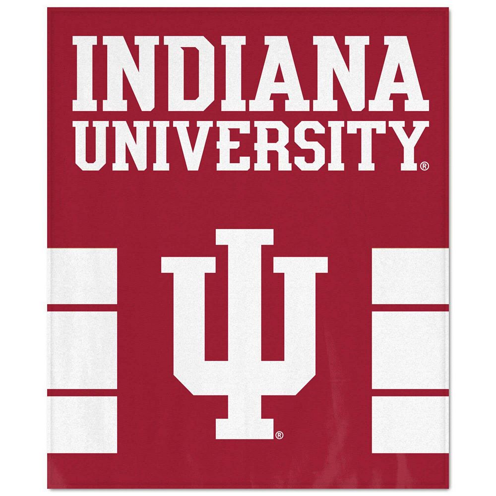 WinCraft Indiana Hoosiers Ultra Plush 50" x 60" Throw Blanket