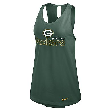 Women's Nike Green Green Bay Packers Performance Tank Top