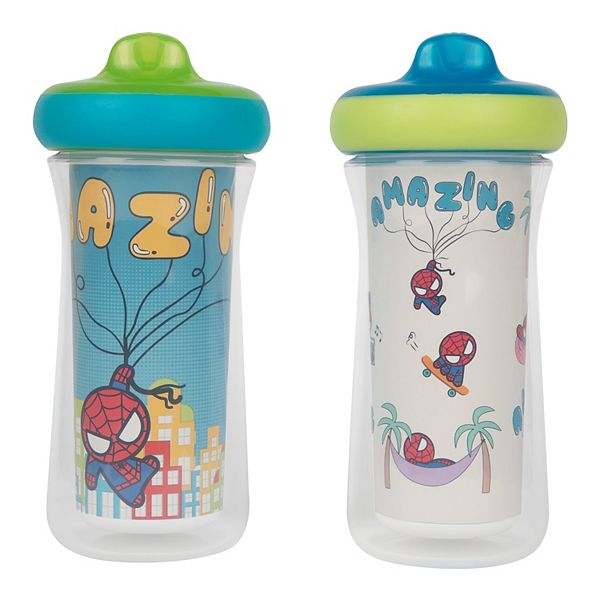 The First Years 2-Pack Marvel Spider-Man Insulated Sippy Cups