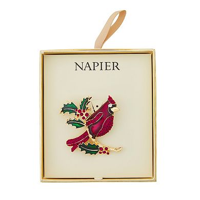 Napier Gold Tone Cardinal Pin