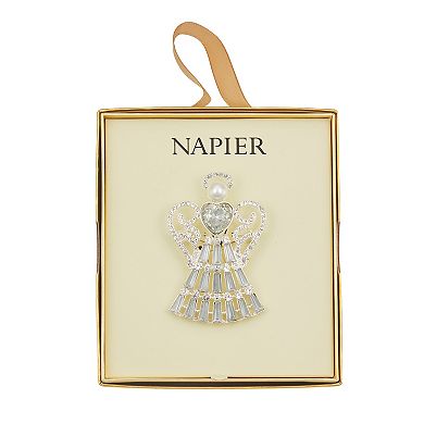 Napier Silver Tone Angel Pin