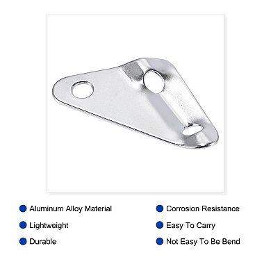 8mm Diameter 3 Hole Tent Cord Adjuster Aluminum Rope Tensioner 12 Pack