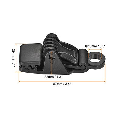 Press Lock Tarp Plastic Clips For Camping Tent Canopy Awning 12 Pack