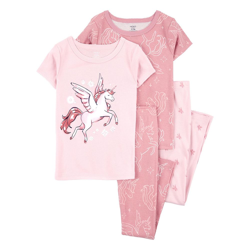 Girls 4-14 Carter's Cotton Pajamas 4-Piece Set