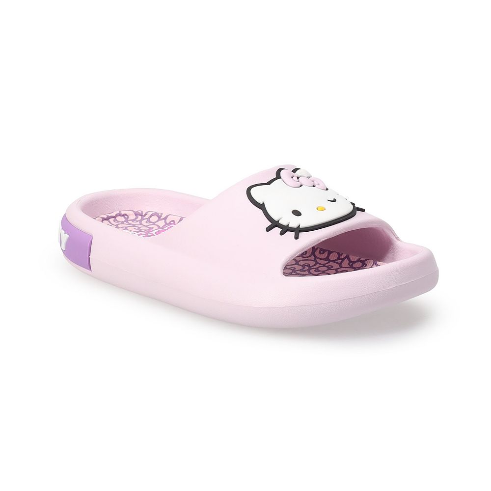 Hello Kitty Little Kids Girls' Lavender Comfort Slides