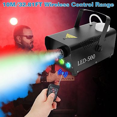 Black, 400w Rgb Led Fog Machine