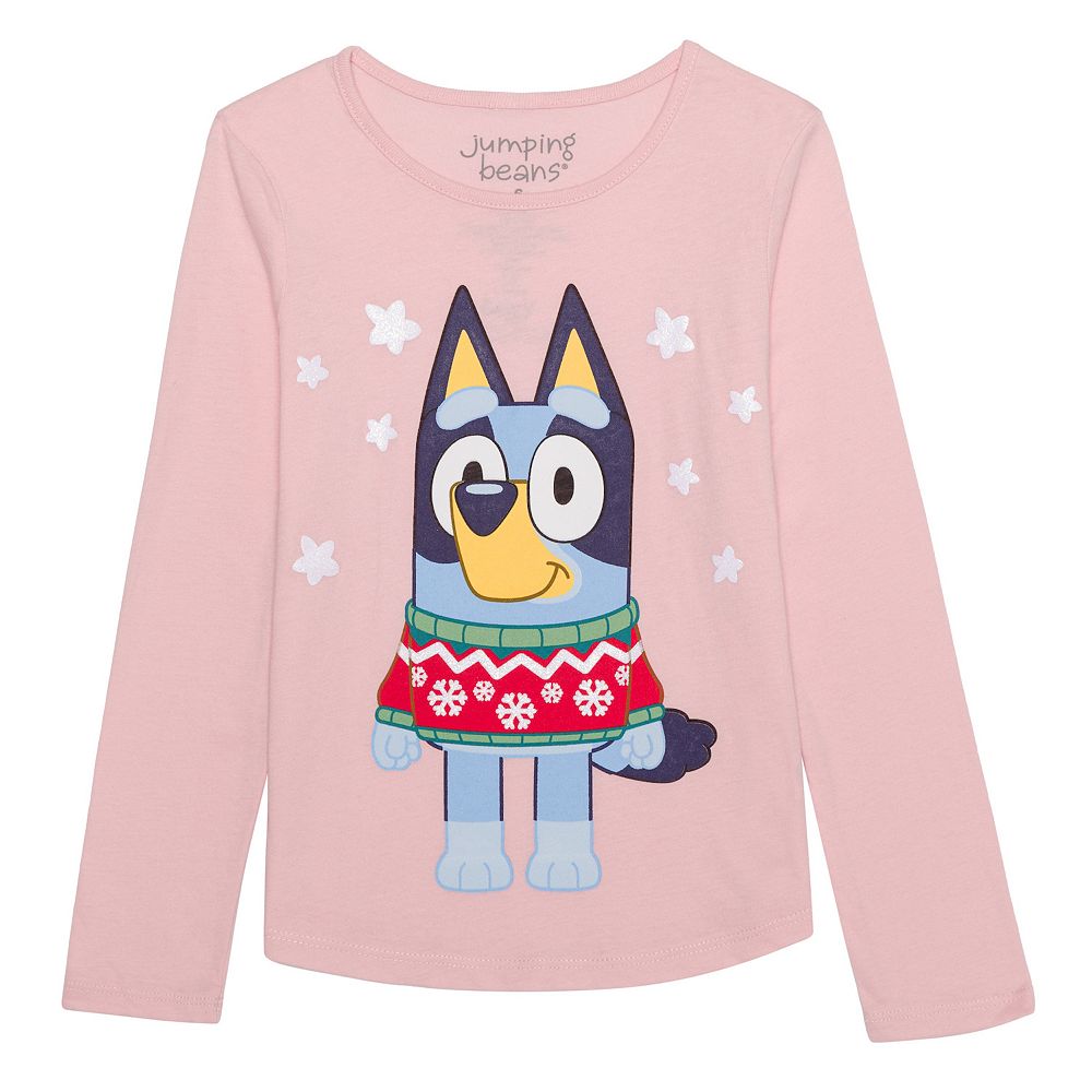Baby & Toddler Girl Jumping Beans® Bluey Warm & Cozy Long Sleeve ...
