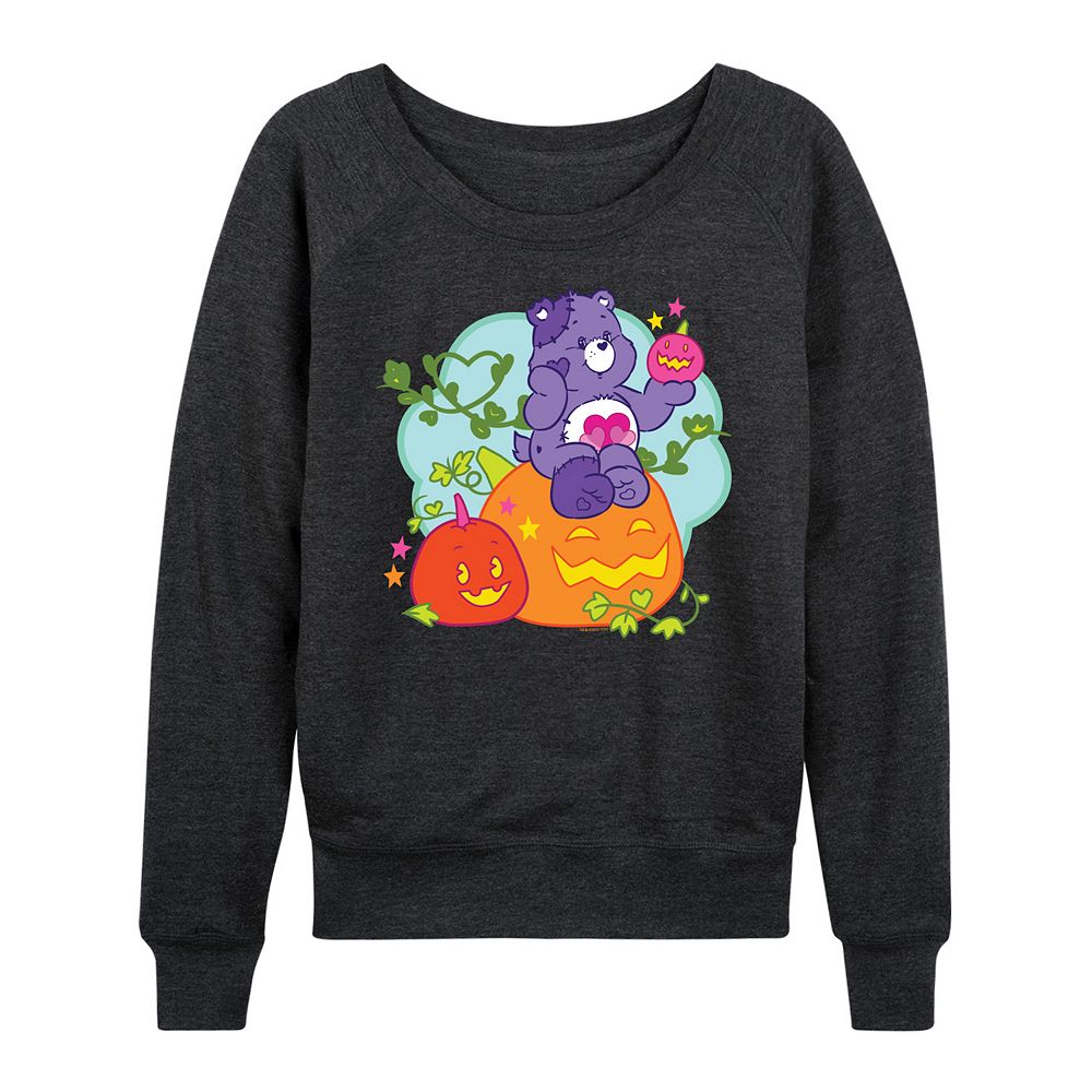 Women's Care Bears Halloween Pumpkin French Terry Long Sleeve Tee
