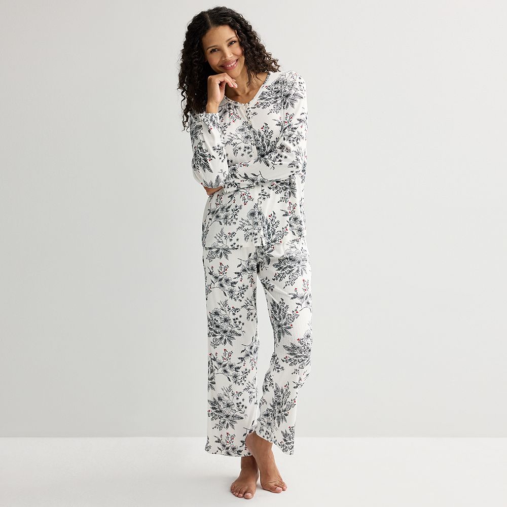 Women's Croft & Barrow Pointelle Sleep Set