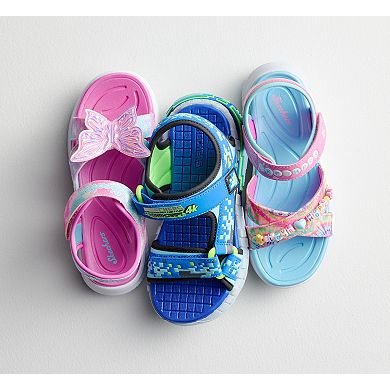 Skechers Jumpsters Butterfly Brites Girls' Light-Up Sandals