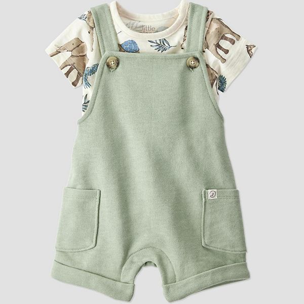 Baby Little Planet by Carter's 2-Piece Organic Cotton Shortall Set