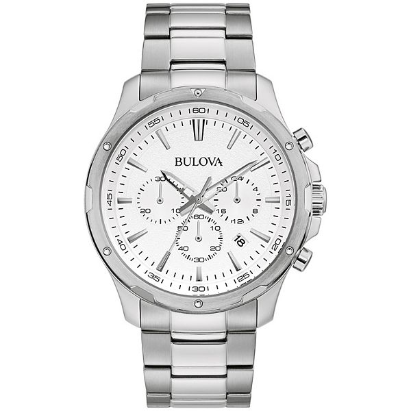 Bulova Men's Classic Stainless Steel Chronograph Bracelet Watch - 96B335