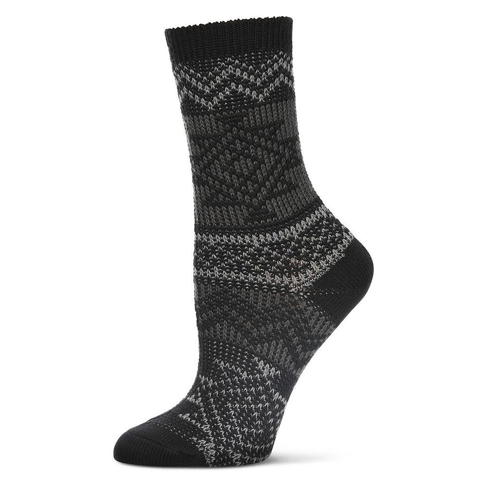 Women's Diamond Line Fashion Soft-Fit Crew Sock