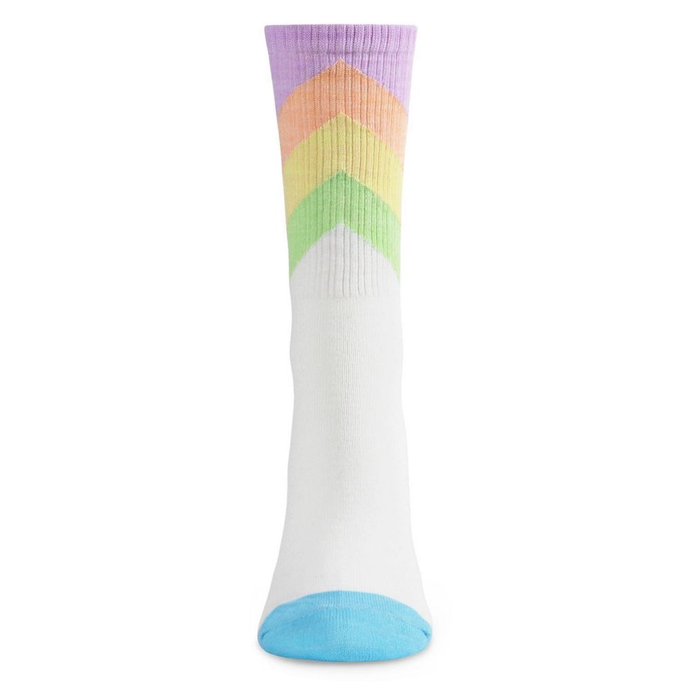 Women's Multicolor Pastel Arrow Crew Sock