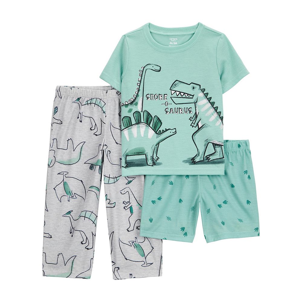 Toddler Boy Carter's 3-pc Dinosaur Pajama Set