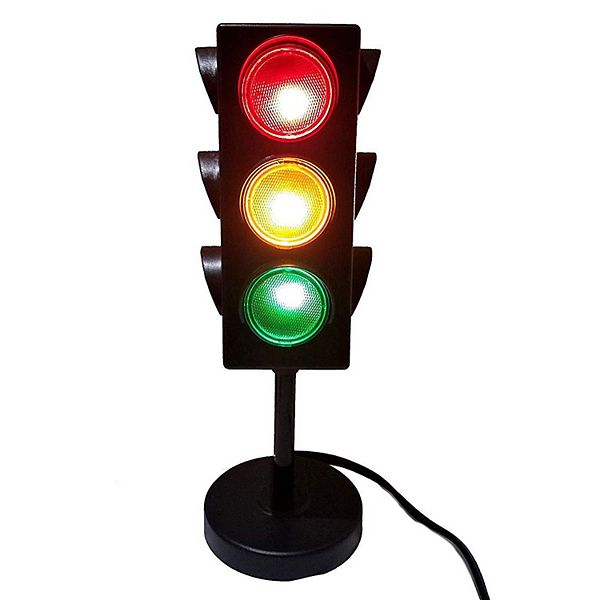 11 Inch Mini Traffic Light Lamp With Base