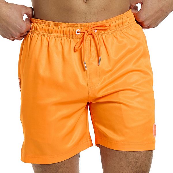 Mens Opposuits Neon Vivid Orange Swim Trunks