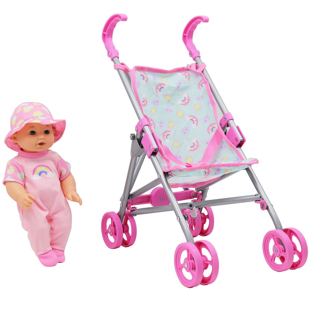 Gi-Go Toys Dream Collection: Stroller with 12" Baby Doll Playset