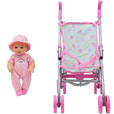 Gi-Go Toys Dream Collection: Stroller with 12" Baby Doll Playset