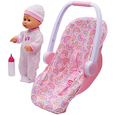 Gi-Go Toys Dream Collection: 16" Baby Doll with Toy Carrier / Car Seat Set