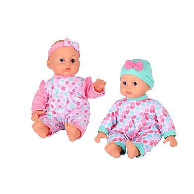 Gi-Go Toys Dream Collection: 14" Twin Doll Stroller - Two Baby Dolls ...