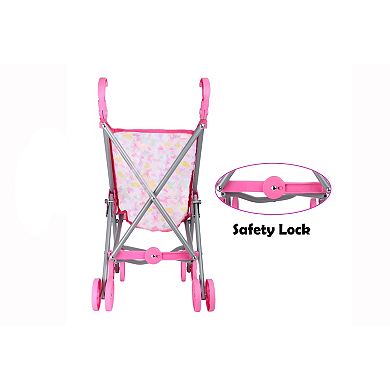 Gi-Go Toys Dream Collection: 12" Baby Doll Care Gift set with Stroller