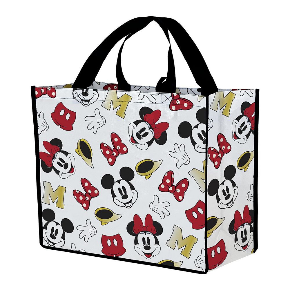Disney's Mickey Mouse & Minnie Mouse Pattern Reusable Extra Large Tote Bag