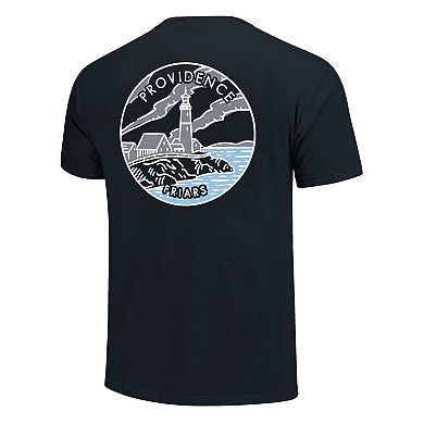 Unisex Black Providence Friars Scenic Comfort Colors T-Shirt