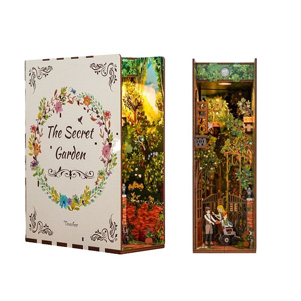 Diy 3d Book Nook Kit Secret Garden 80pcs