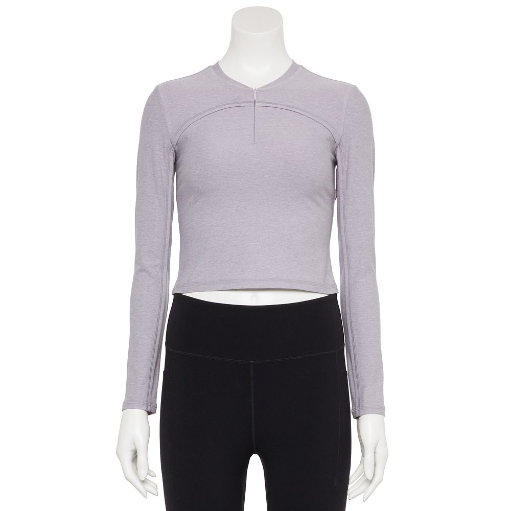 Women's FLX Brushed Performance Cropped Quarter Zip