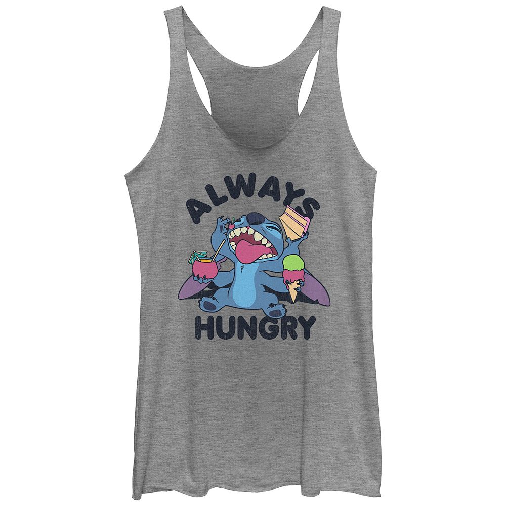 Disney's Lilo & Stitch Always Hungry Stitch Juniors' Racerback Tank Top