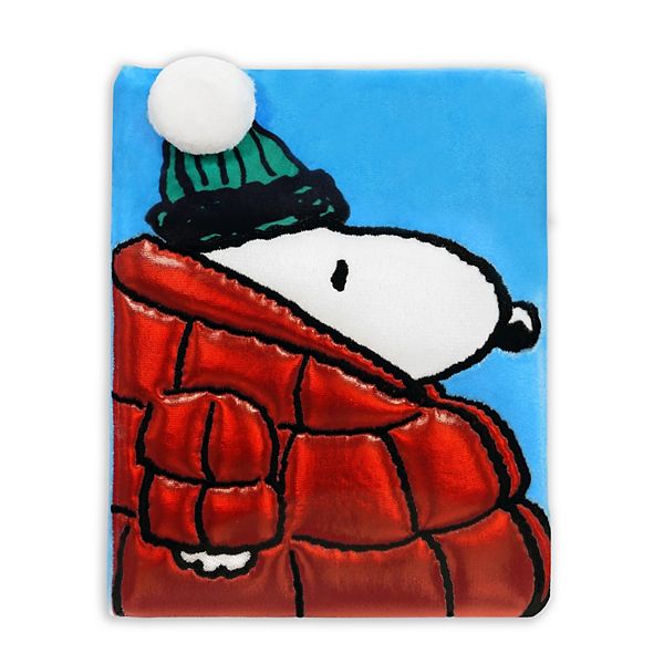 Peanuts Snoopy Puffer Jacket Plush Journal