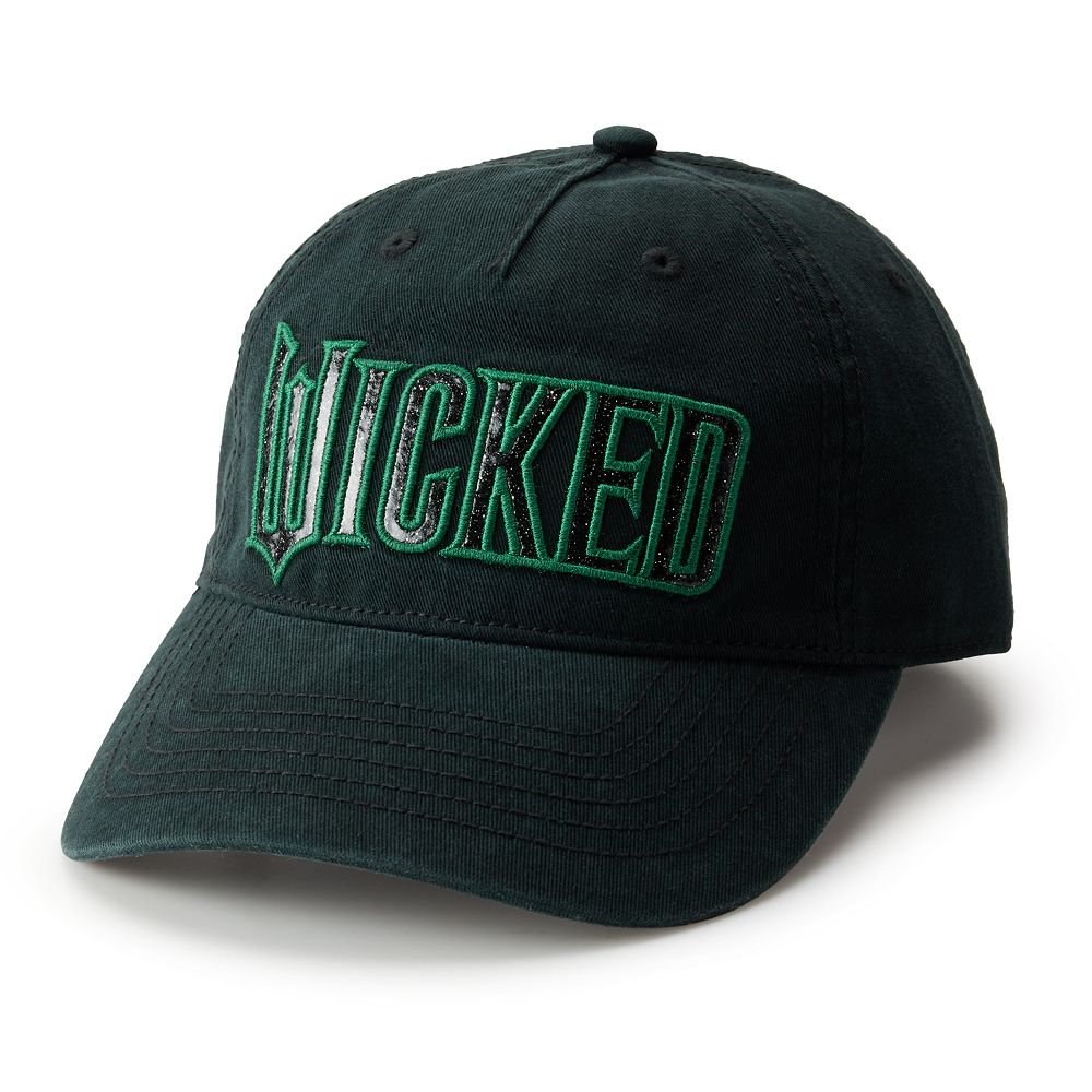 Women's Wicked Movie Embroidered Logo Glitter Detailed Baseball Cap