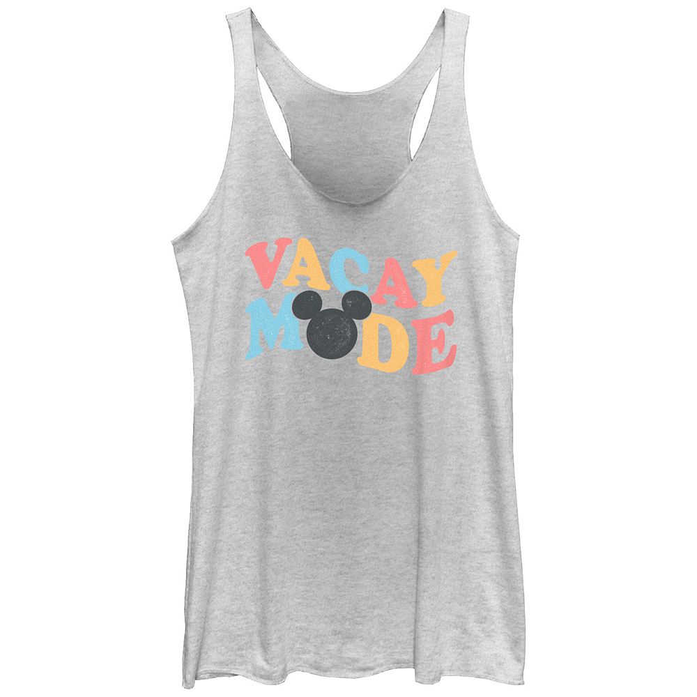 Disney's Mickey Mouse Vacay Mode Juniors' Racerback Tank Top