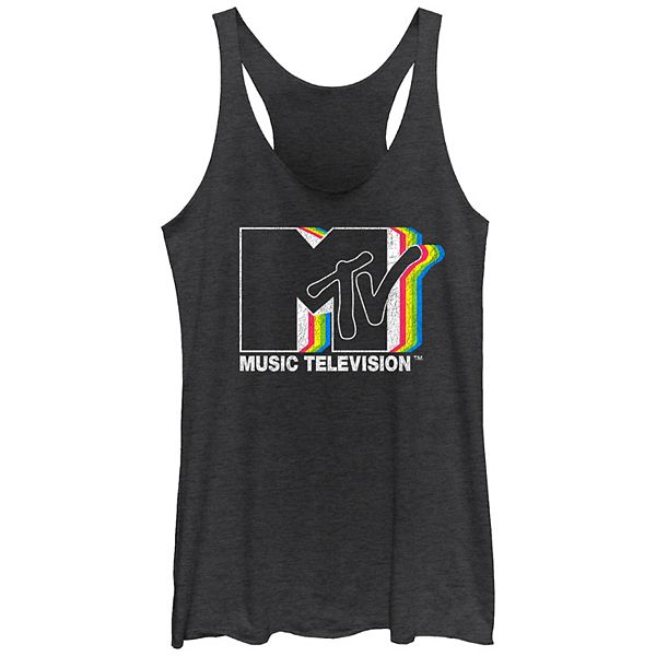 Juniors' MTV Multicolor Logo Racerback Tank Top